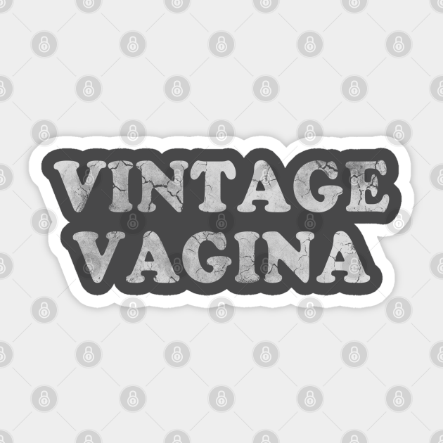 Vintage Vagina Vagina Sticker Teepublic